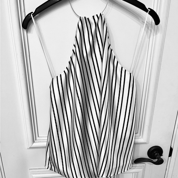 H by Halston | Tops | Nwt Halston Draped Backless Halter Xs | Poshmark